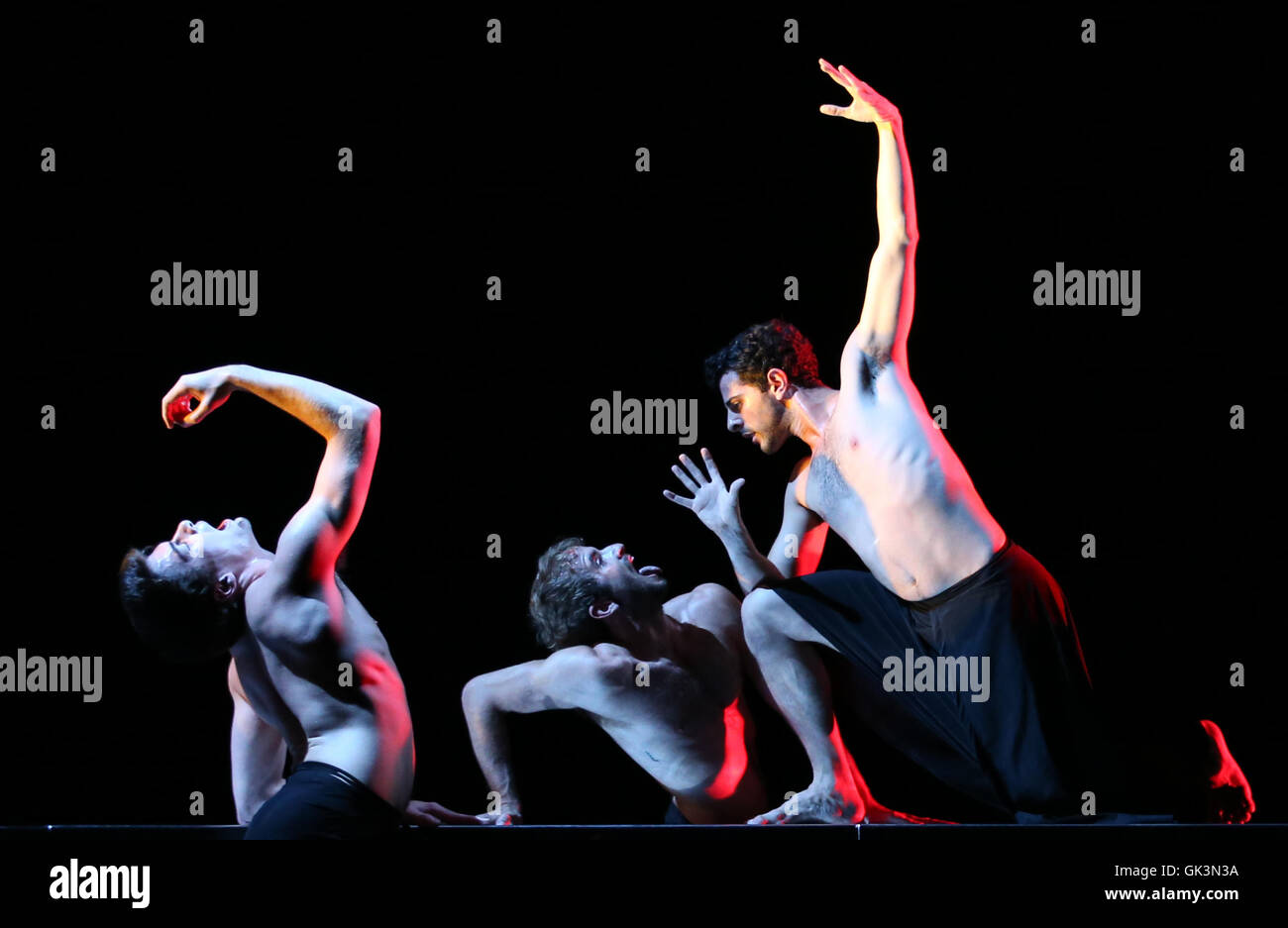 Members of the Scottish Ballet rehearse a scene from Angelin ...