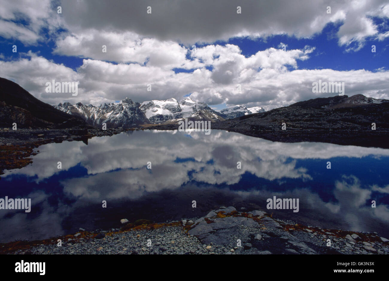 Glacial Lake on Pastoruri Volcano, Peru --- Image by © Jeremy Horner ...