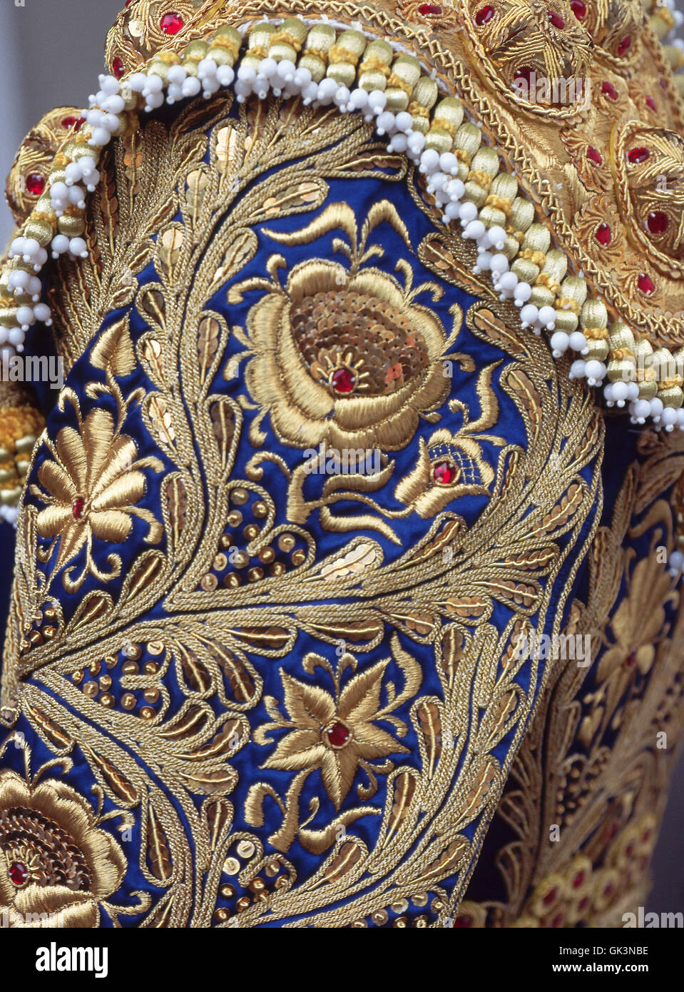 1994, Cali, Colombia --- A detail of the sleeve of a matador's jacket ...