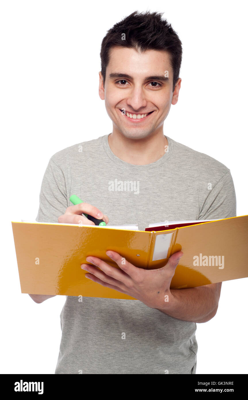 Self study man taking notes hi-res stock photography and images - Alamy