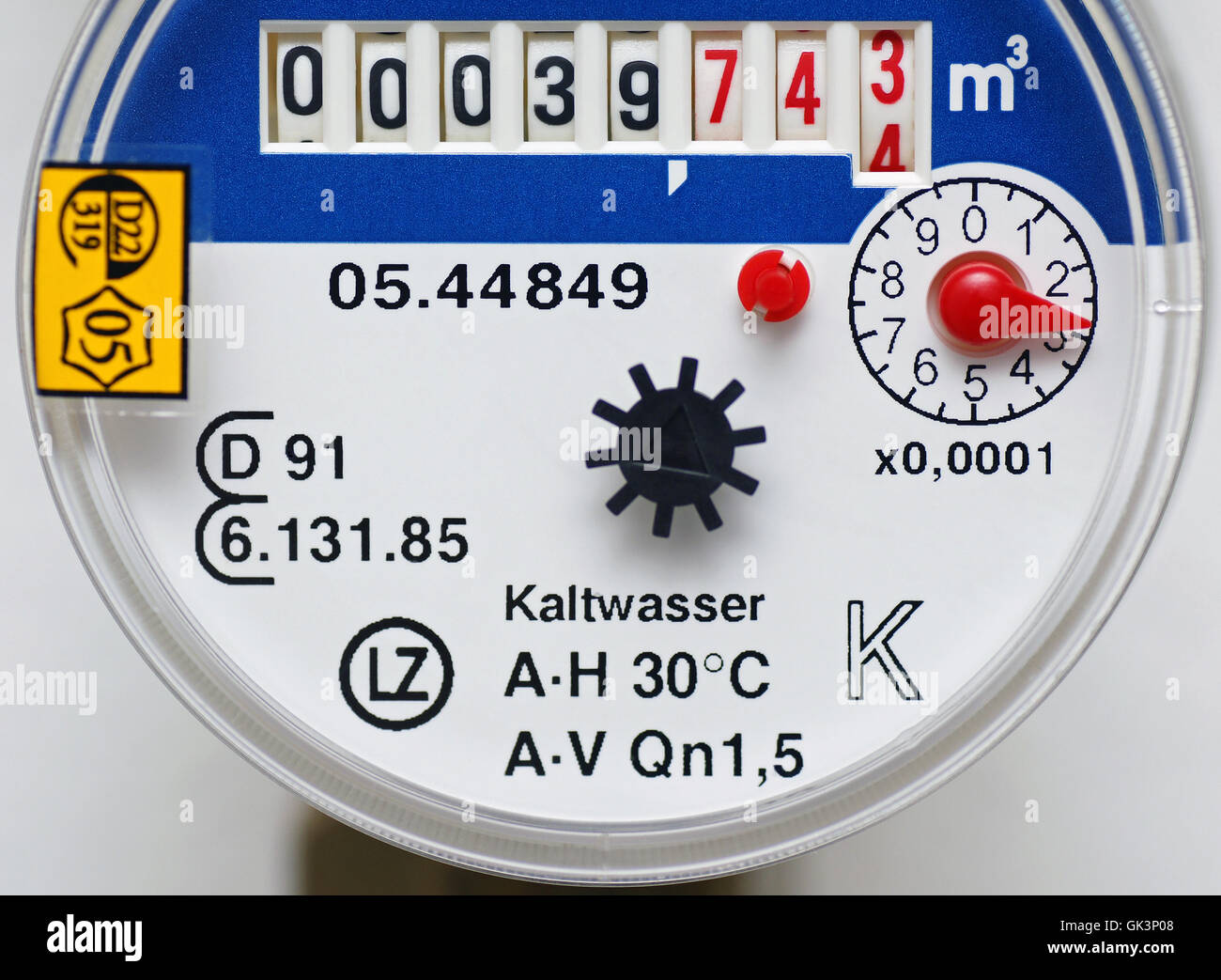 water meter - water counter Stock Photo - Alamy