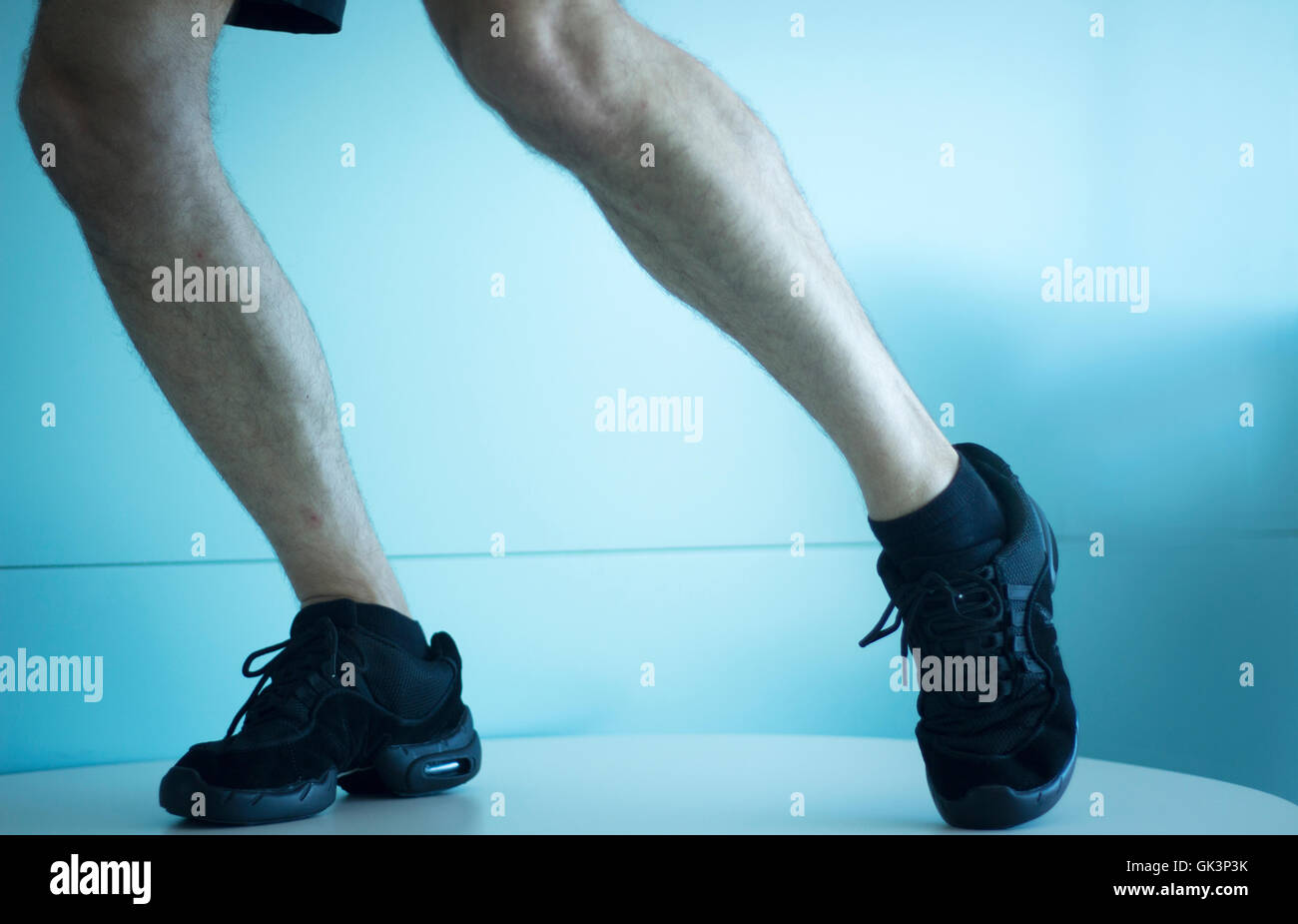 Male cardio dance fit dancer and man instructor giving dancing fitness ...