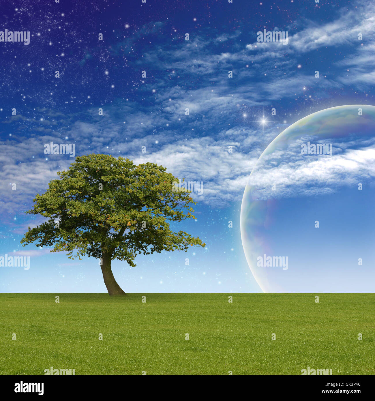 Planet earth tree hi-res stock photography and images - Alamy
