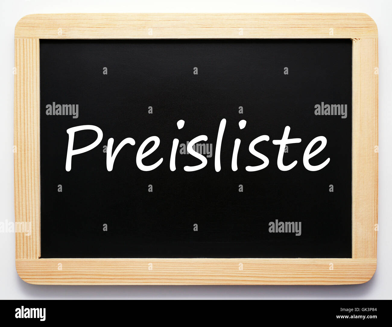 price list - sign concept Stock Photo - Alamy