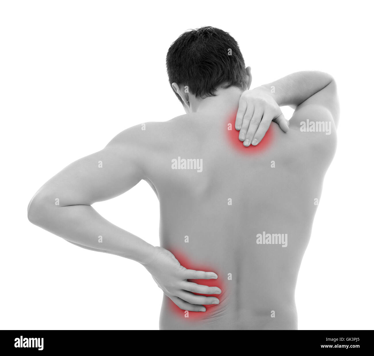 muscle back ache Stock Photo - Alamy