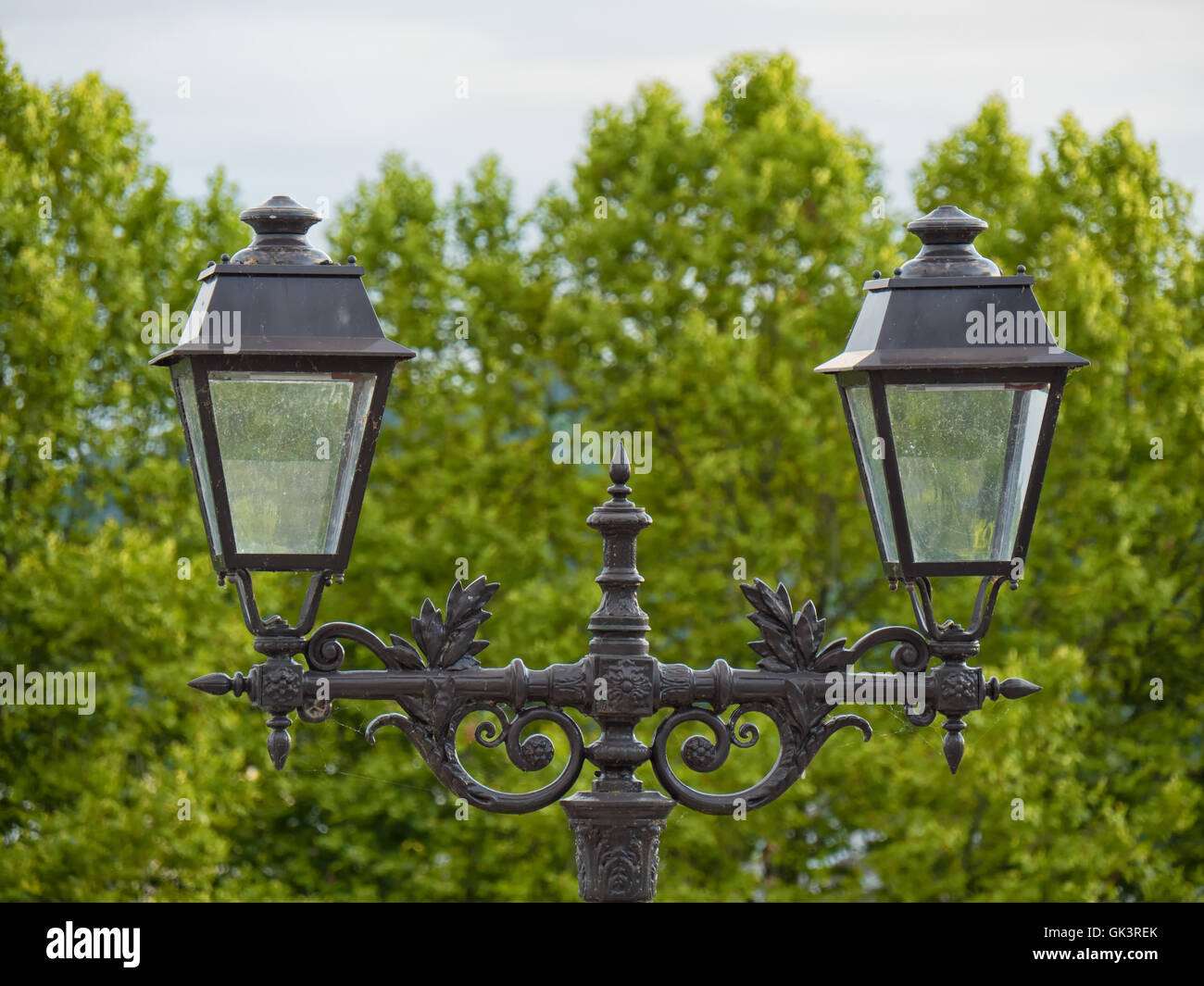 a vintage streetlights in Pau city, France Stock Photo - Alamy