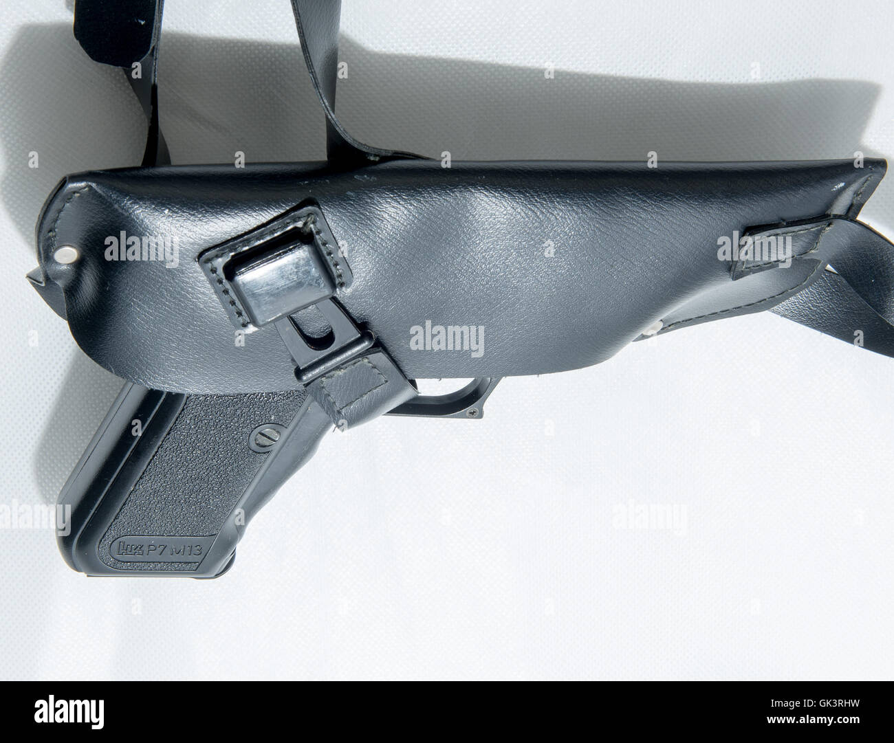 Replica Handgun with shoulder holster Stock Photo - Alamy