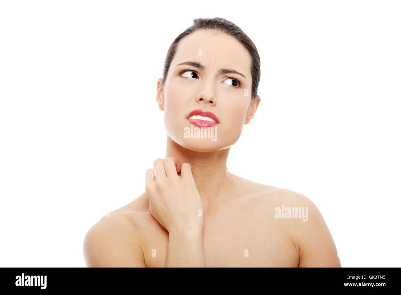 Hand face woman rash hi-res stock photography and images - Alamy