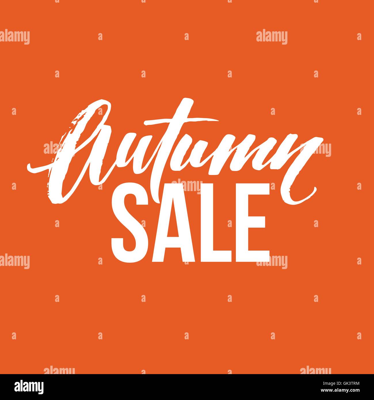 Autumn sale lettering. Fall calligraphy design. Vector illustration ...