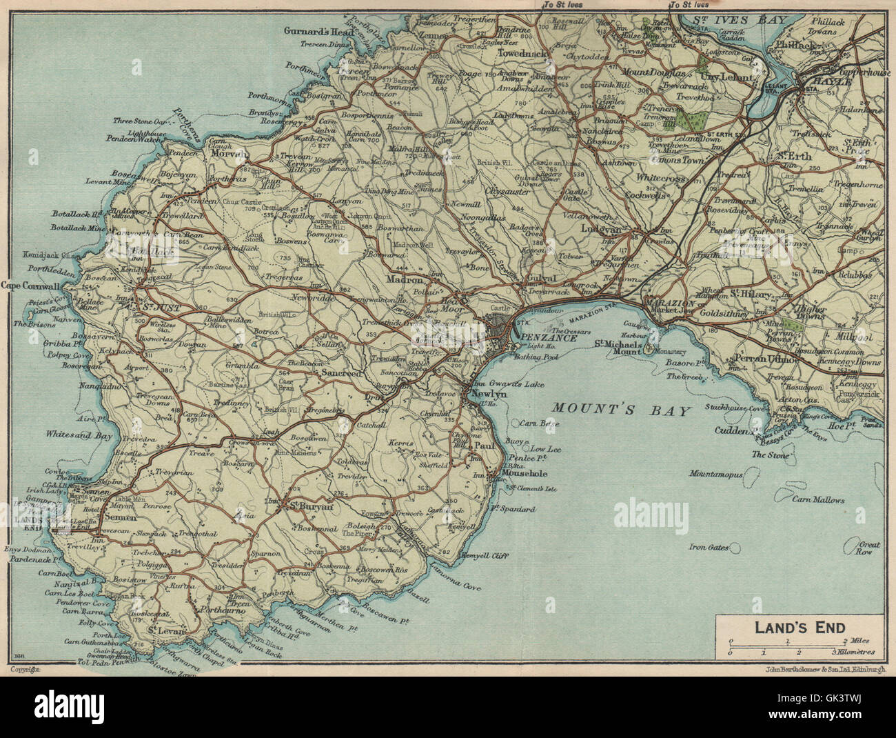 Hayle map hi-res stock photography and images - Alamy