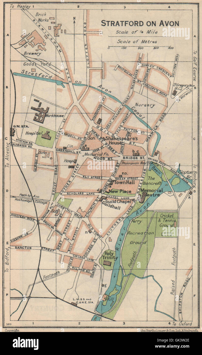 Map of stratford hi-res stock photography and images - Alamy