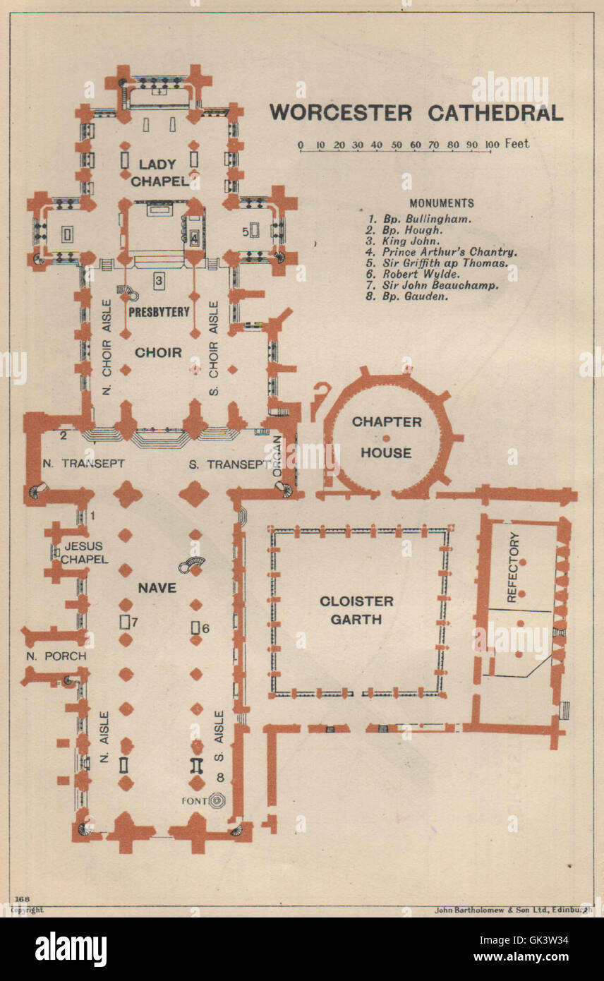 Worcester cathedral floor plan worcestershire hi-res stock photography ...