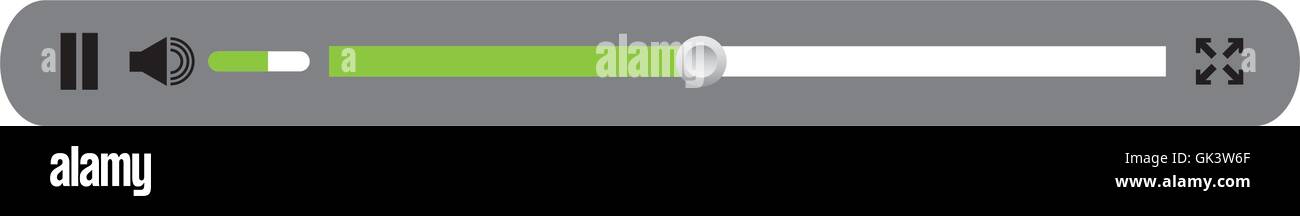 media player control panel icon Stock Vector Image & Art - Alamy