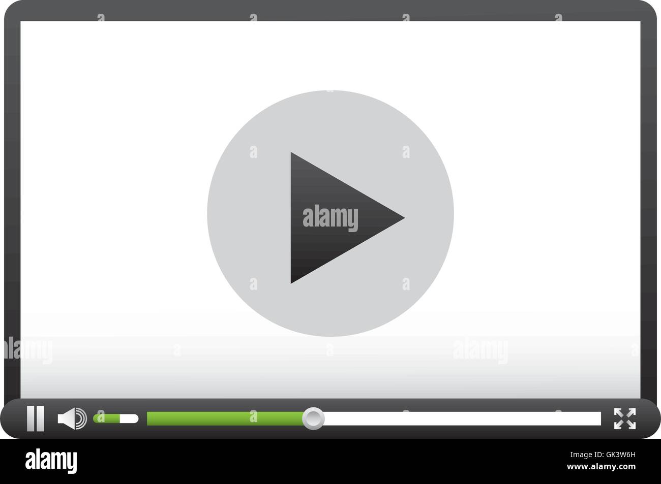 media player control panel icon Stock Vector Image & Art - Alamy