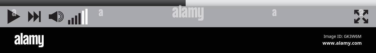 media player control panel icon Stock Vector Image & Art - Alamy