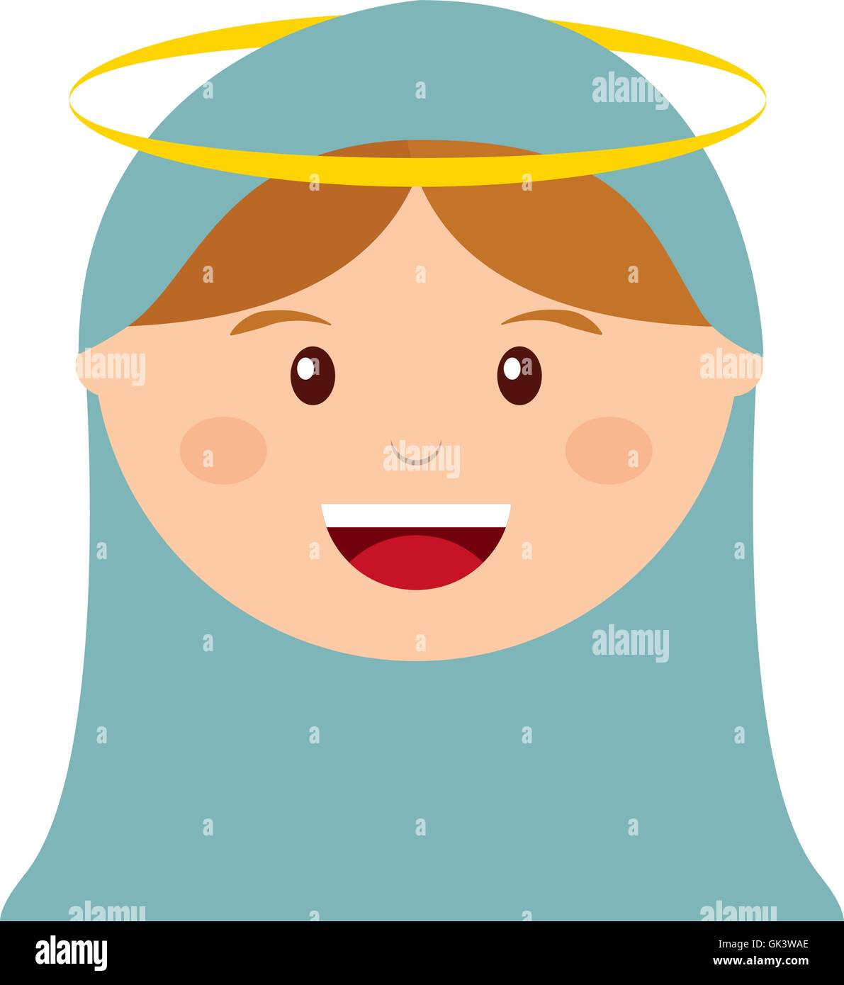 Virgin mary manger character Stock Vector Images - Alamy