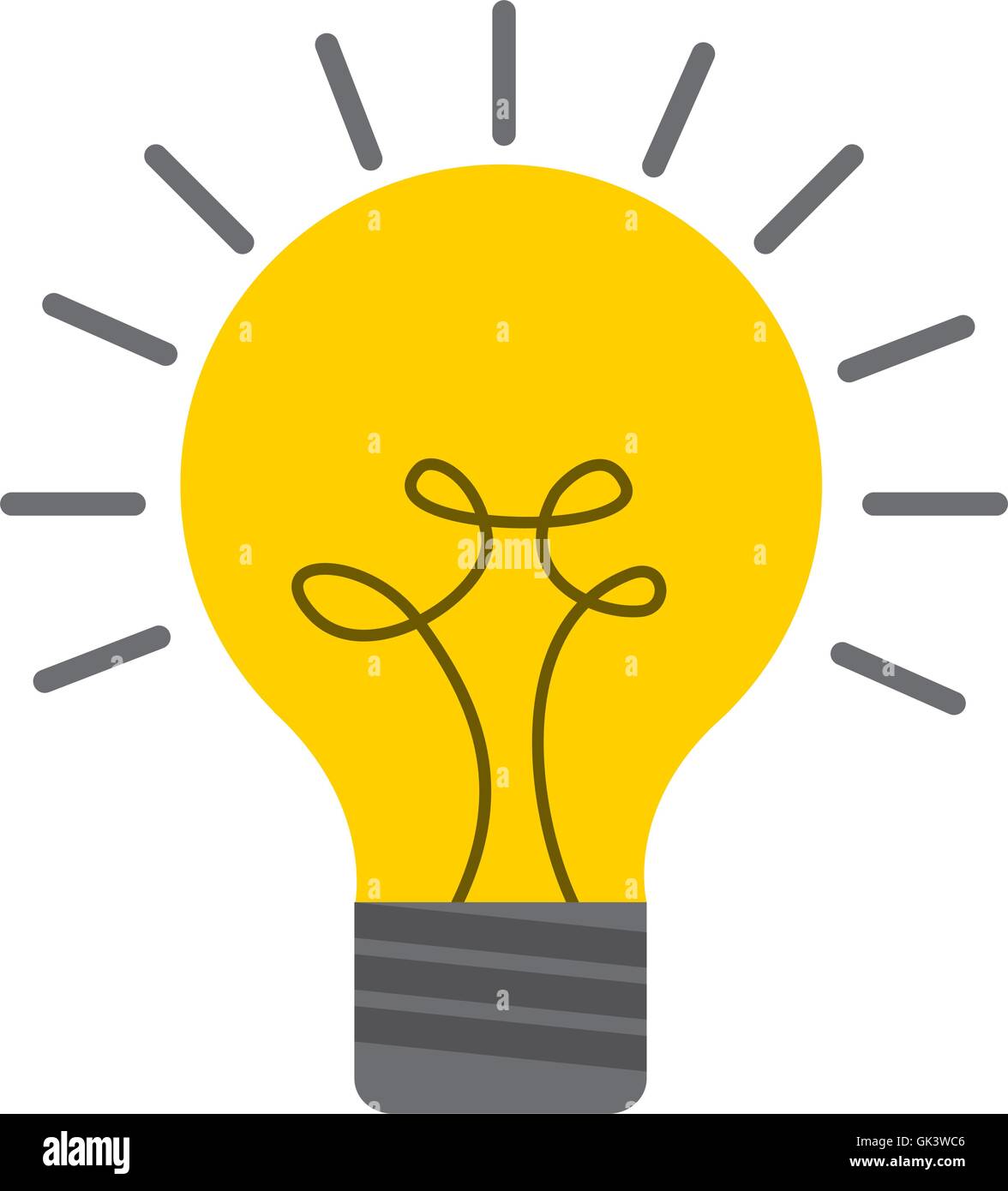 bulb light energy icon Stock Vector Image & Art - Alamy