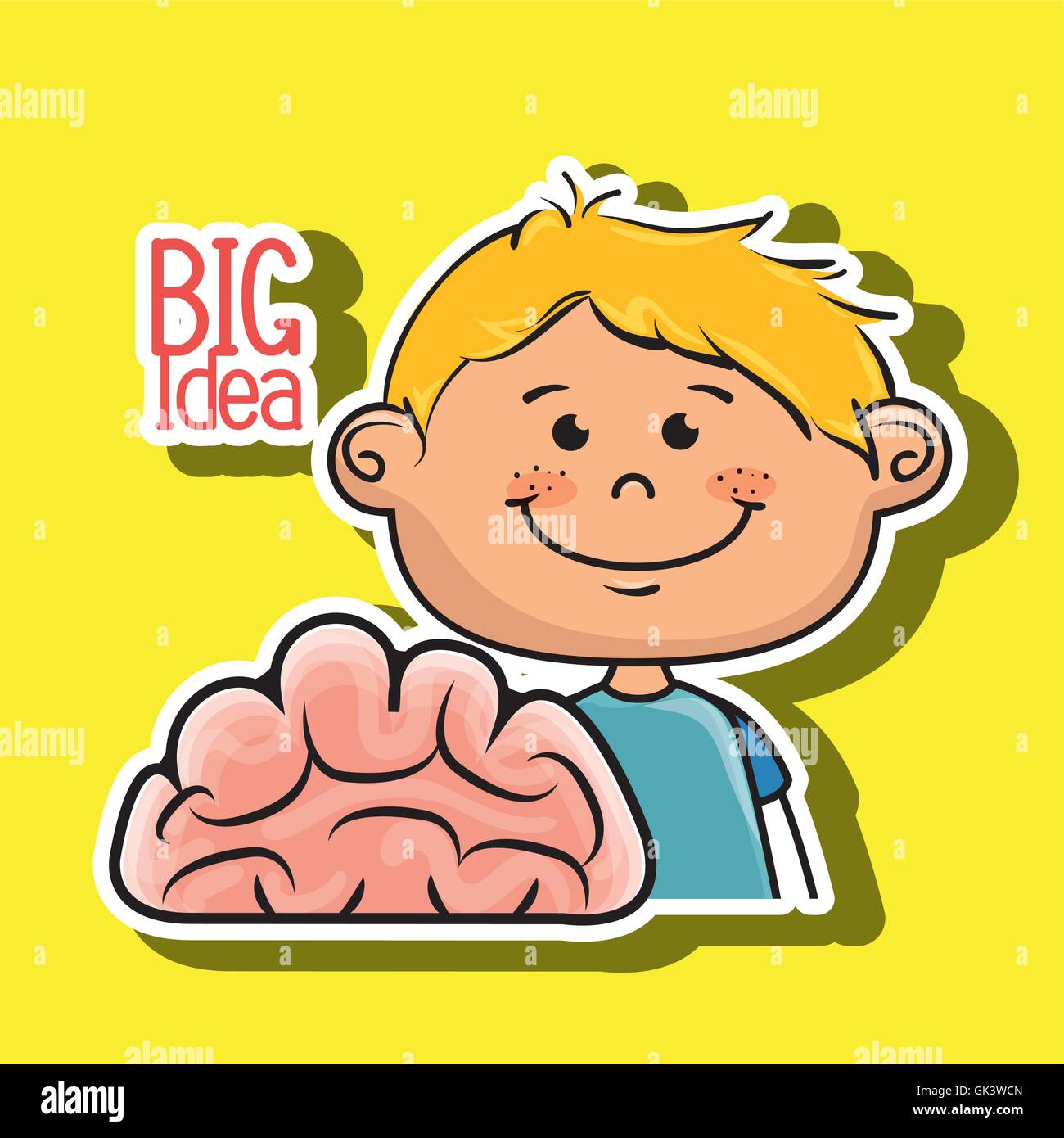 boy idea intelligent Stock Vector Image & Art - Alamy