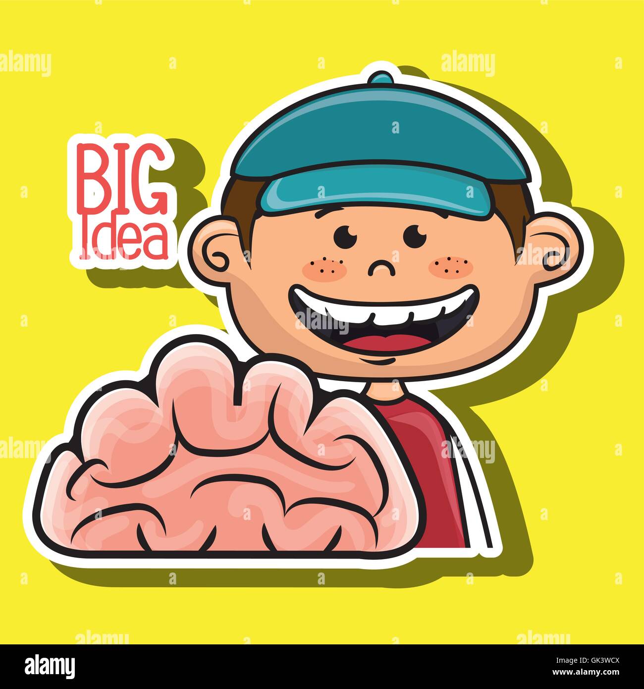 boy idea intelligent Stock Vector Image & Art - Alamy