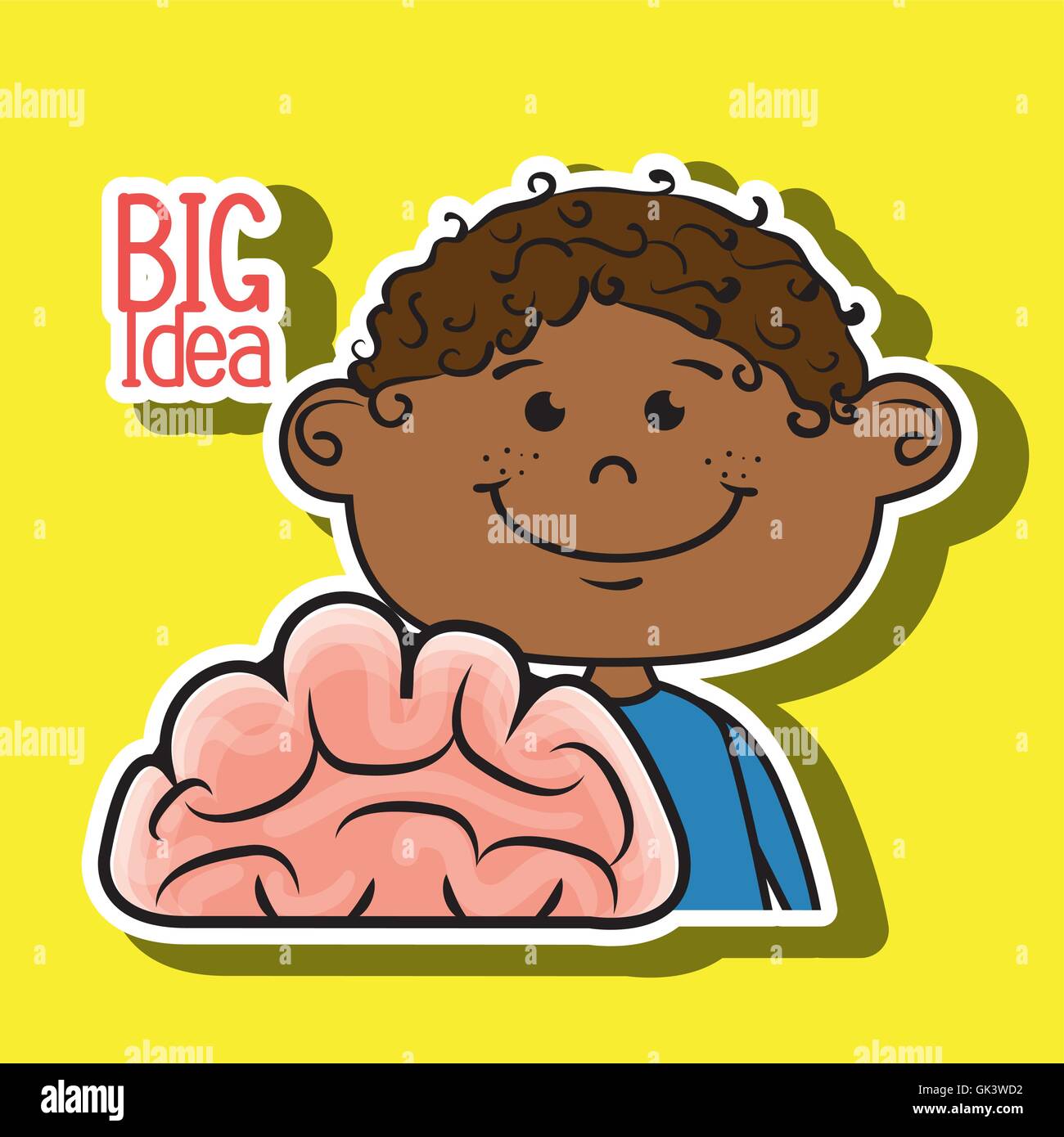 boy idea intelligent Stock Vector Image & Art - Alamy