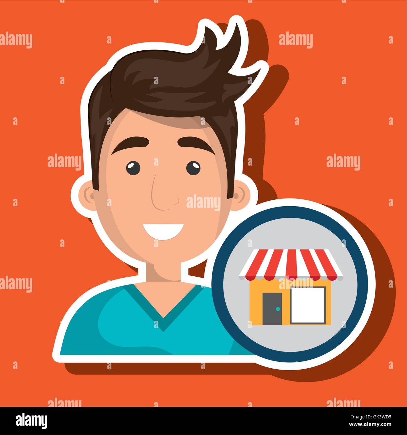 man store market icon Stock Vector Image & Art - Alamy