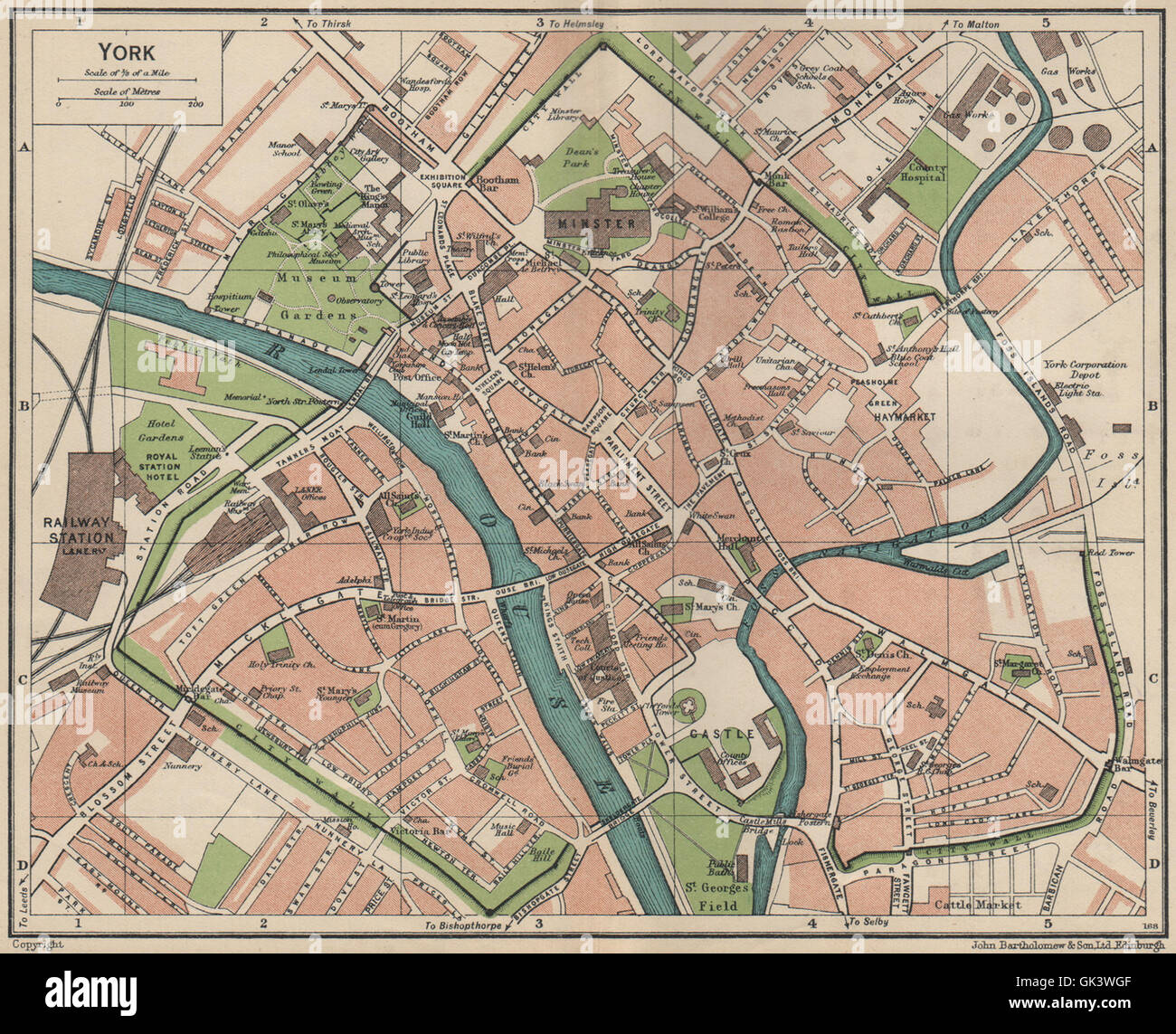 York yorkshire map hi-res stock photography and images - Alamy