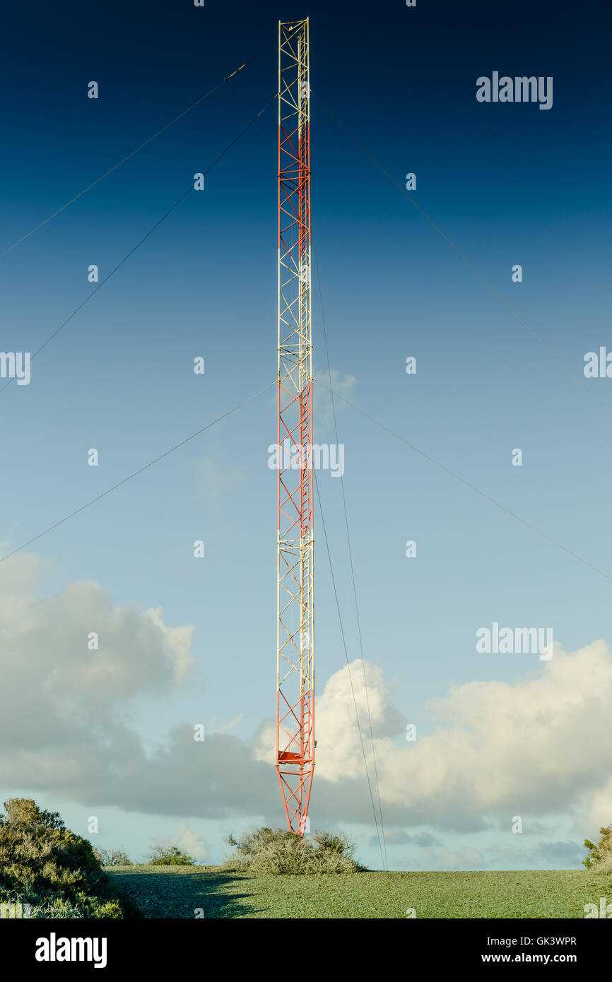 Telecommunication tower in the field Stock Photo - Alamy