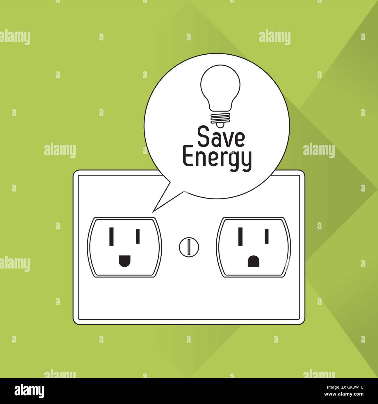 Save Energy icon design, Vector illustration Stock Vector Image & Art ...
