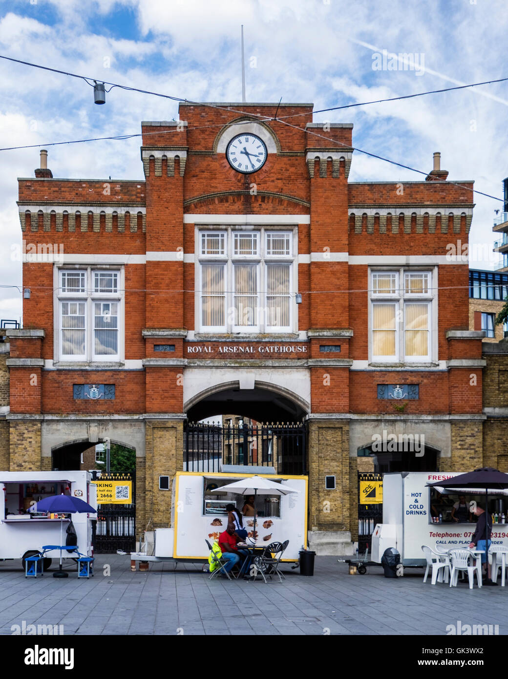 Royal Arsenal Gatehouse, Historic brick building in Beresford Square ...