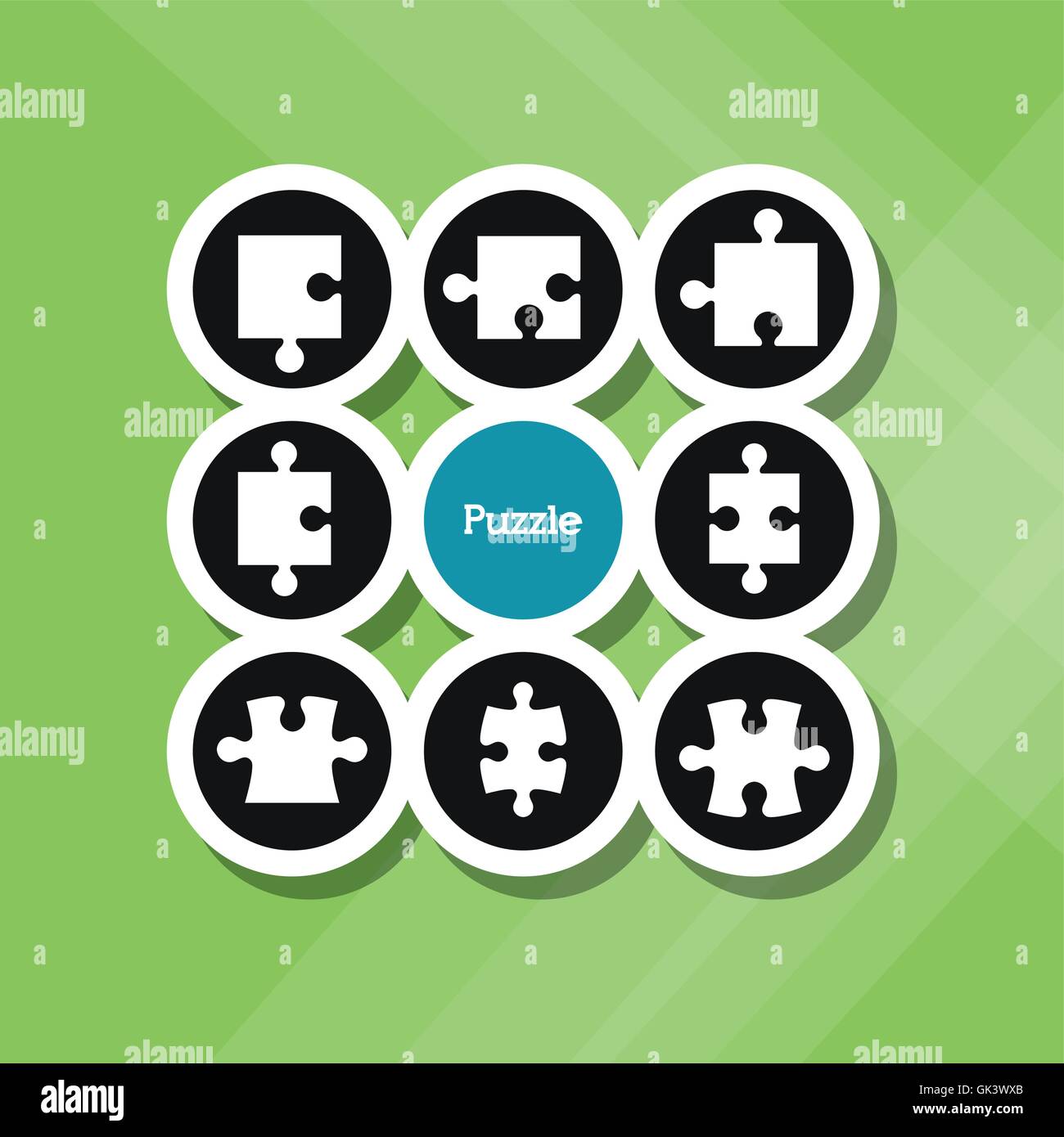Puzzle icon design, vector illustration Stock Vector Image & Art - Alamy