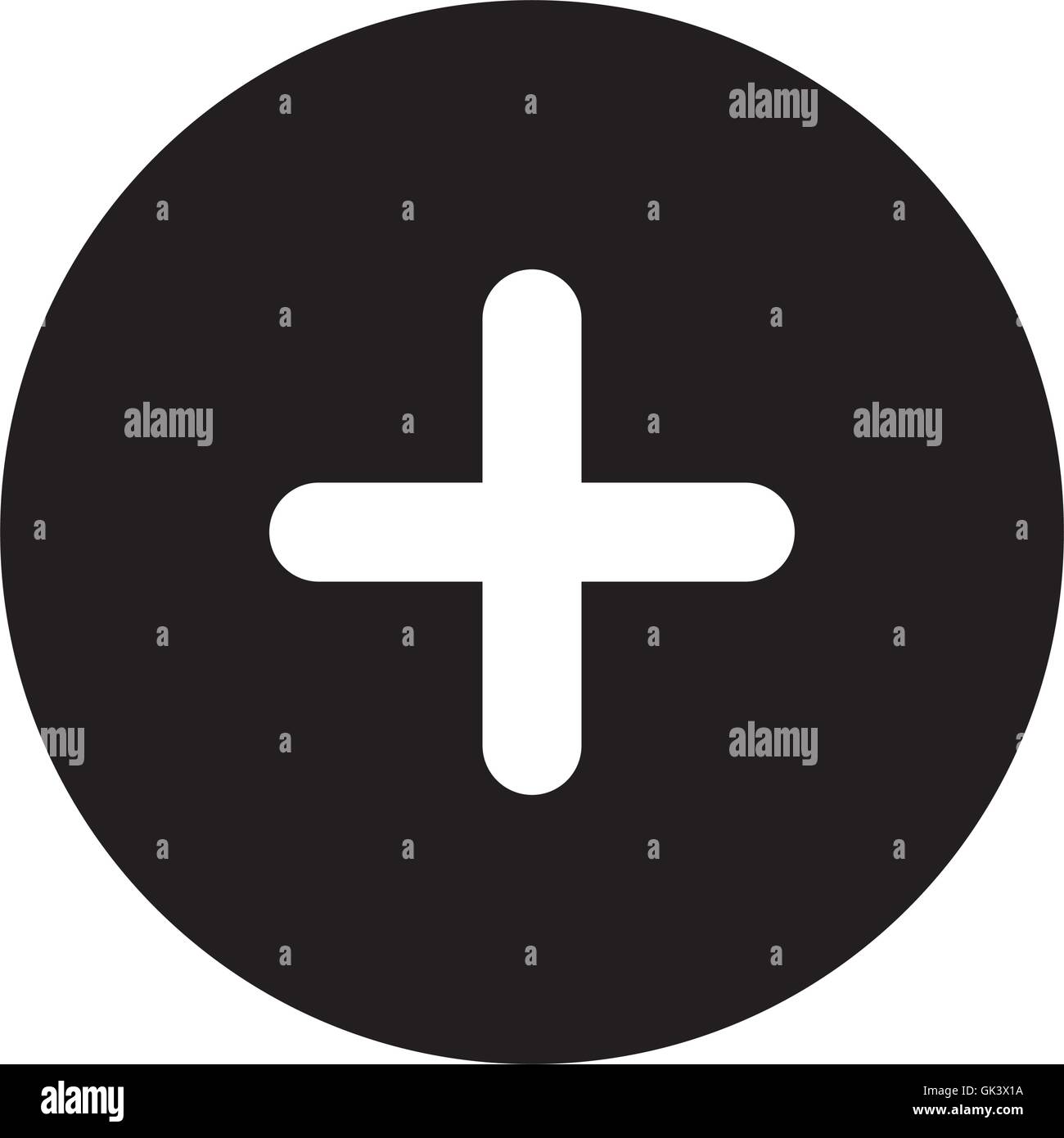 plus sign button icon Stock Vector Image & Art - Alamy
