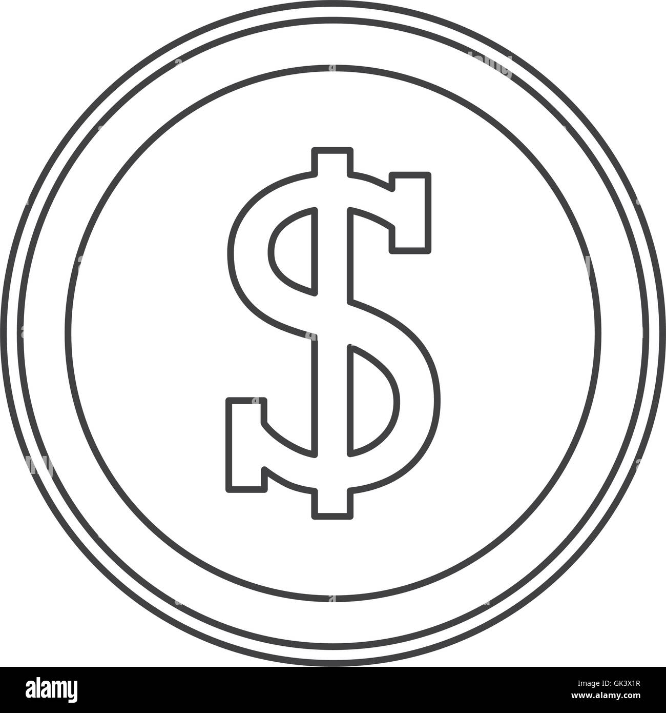 American one dollar coin Black and White Stock Photos & Images - Alamy