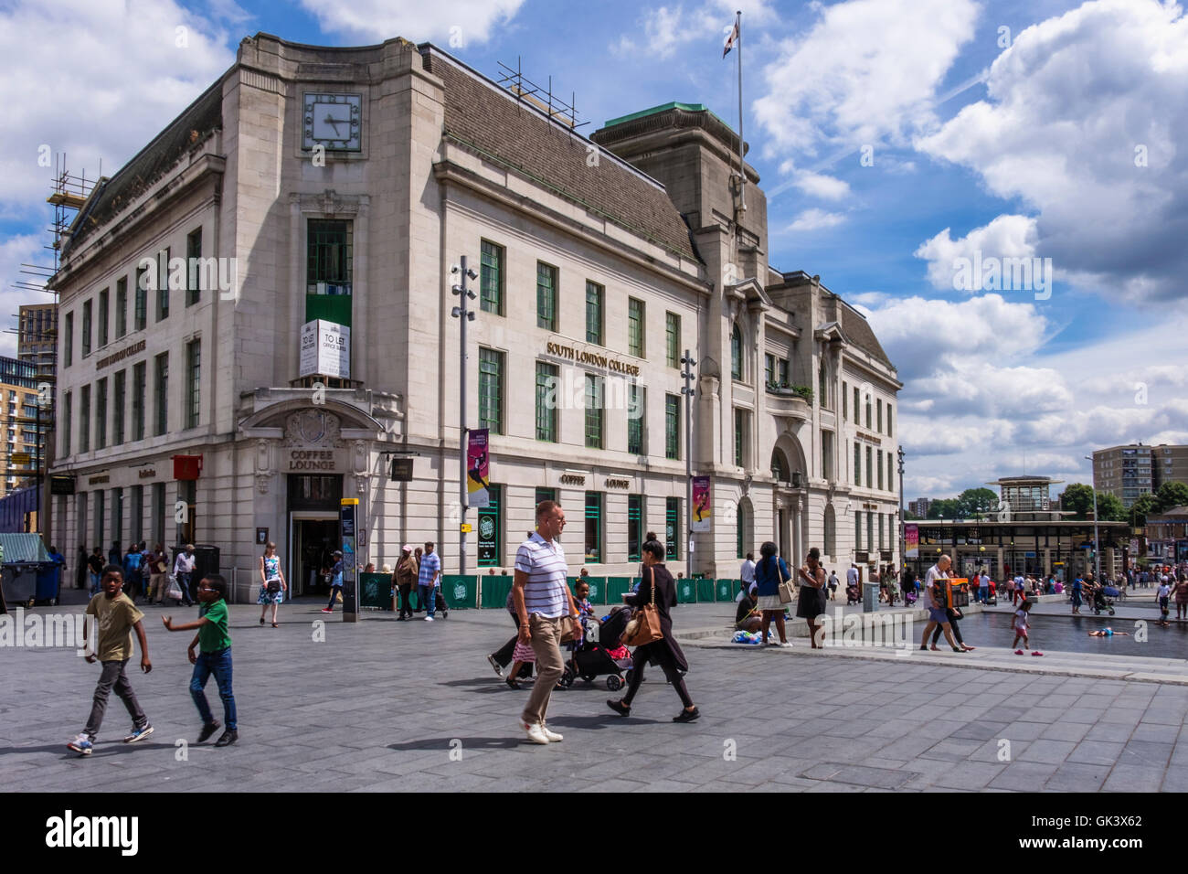 London Woolwich. South London College building exterior. Education in ...