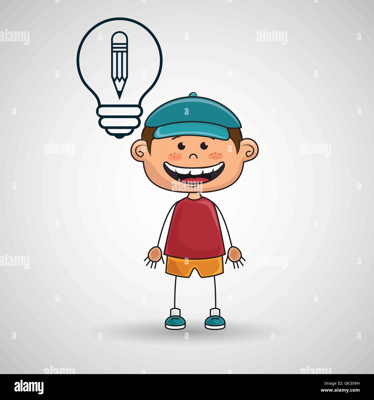 boy idea gears icon Stock Vector Image & Art - Alamy