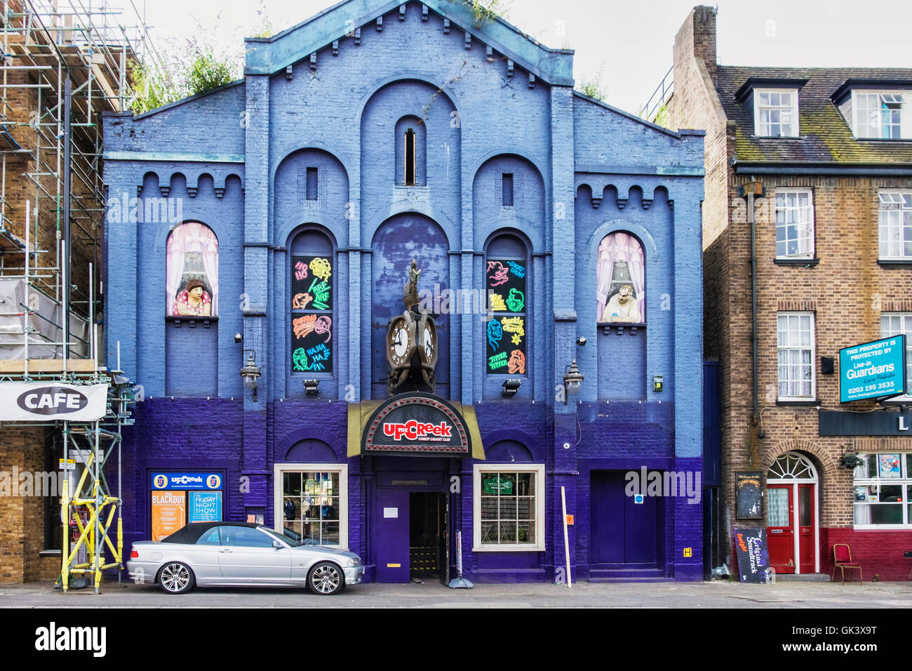 Greenwich, London. "Up the Creek" comedy and cabaret club. Building ...