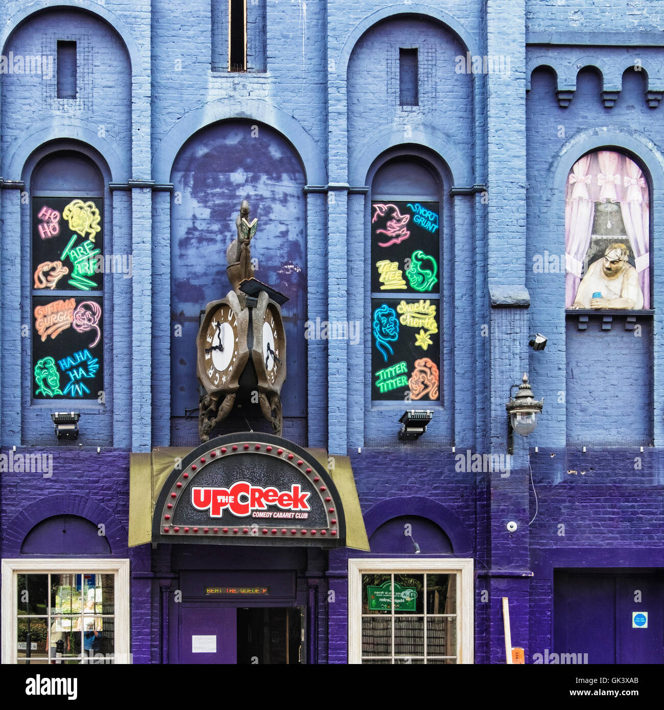 Greenwich, London. "Up the Creek" comedy and cabaret club. Building ...