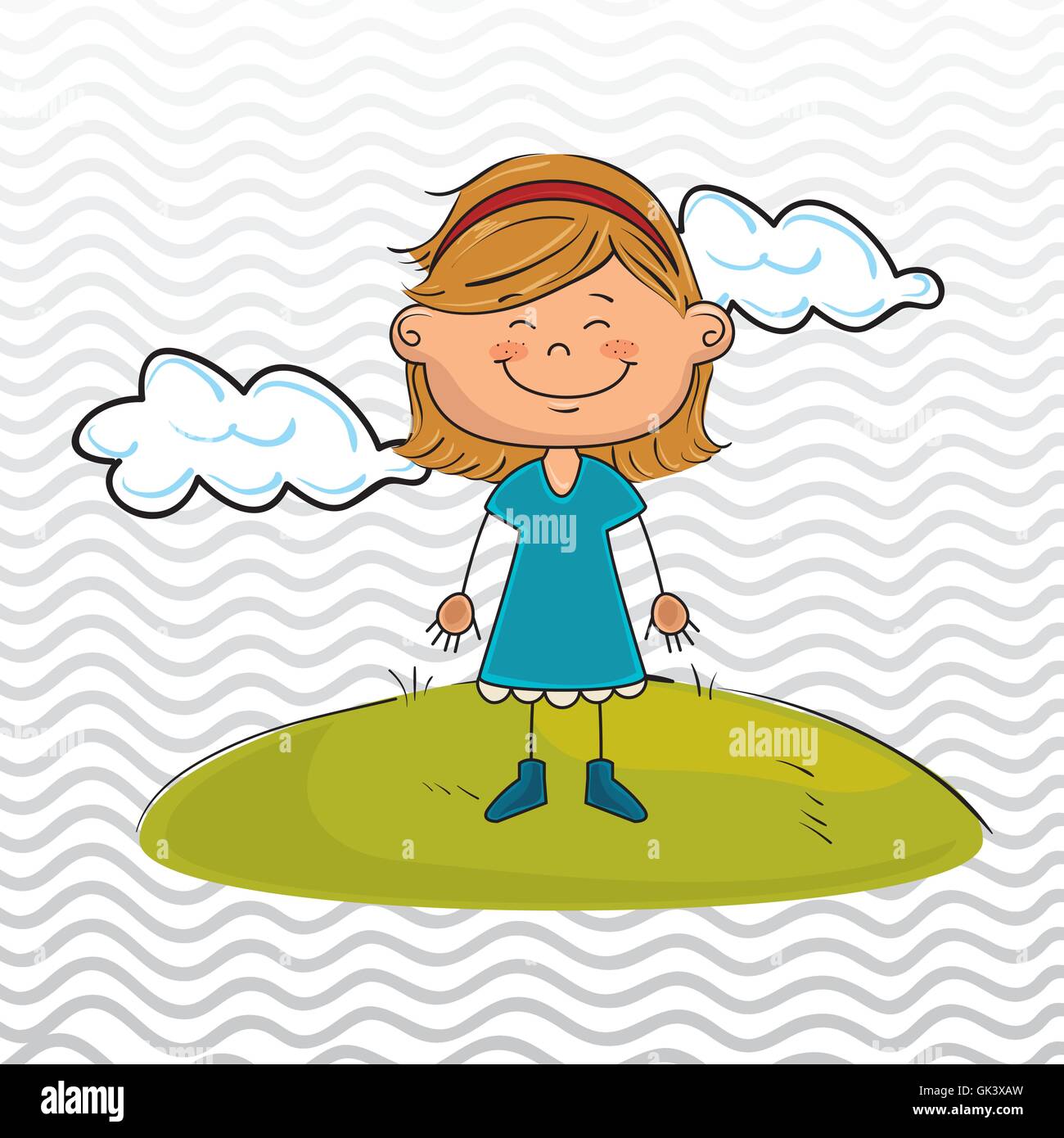 kid cloud meadow icon Stock Vector Image & Art - Alamy