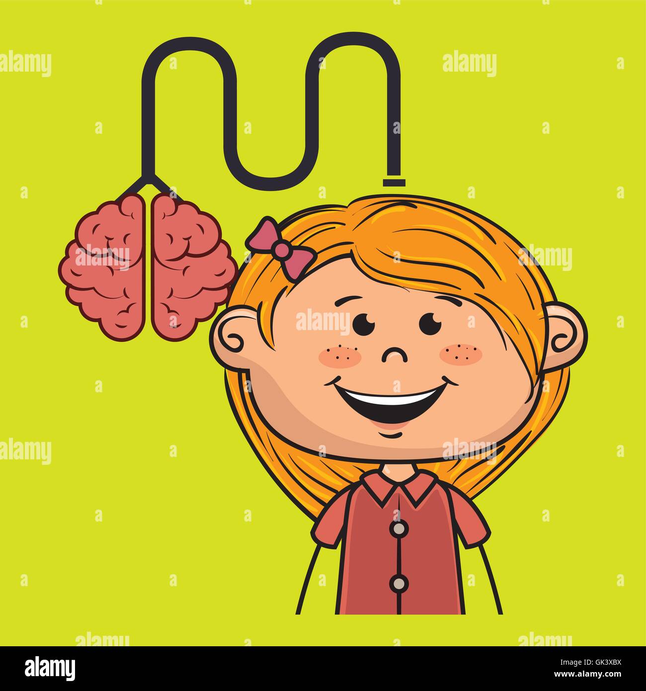 Brain wiring cartoon hi-res stock photography and images - Alamy