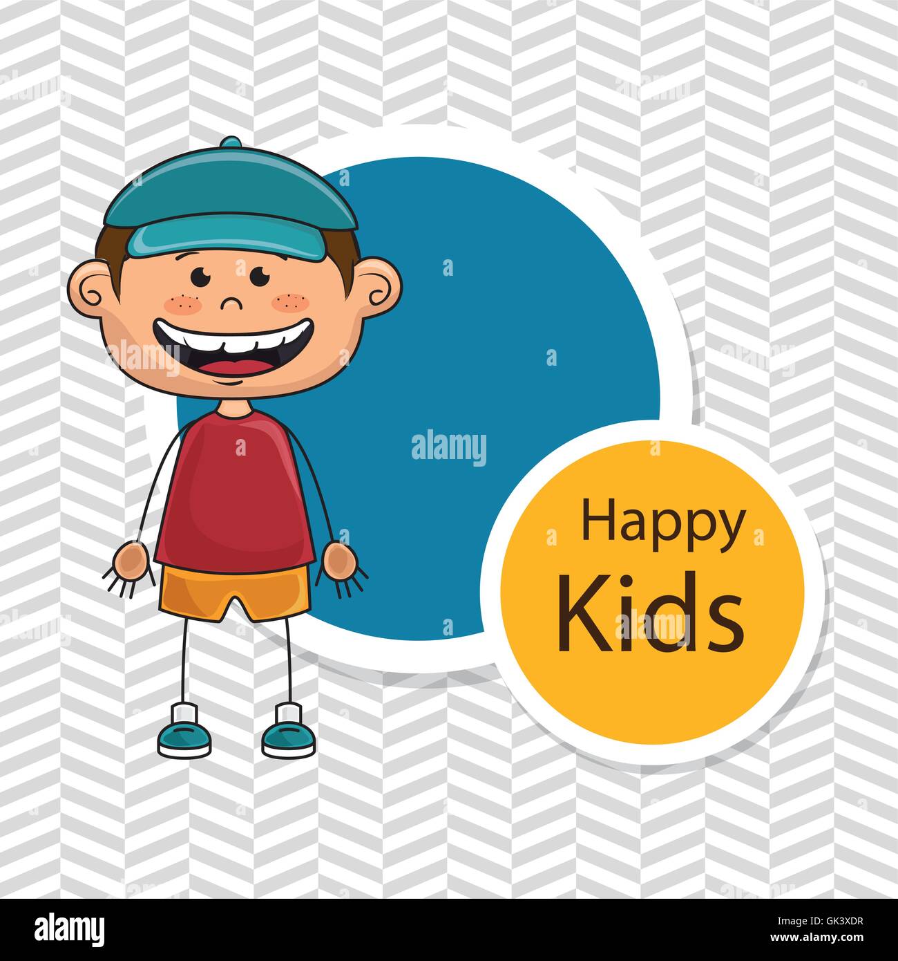 boy kids happy icon Stock Vector Image & Art - Alamy