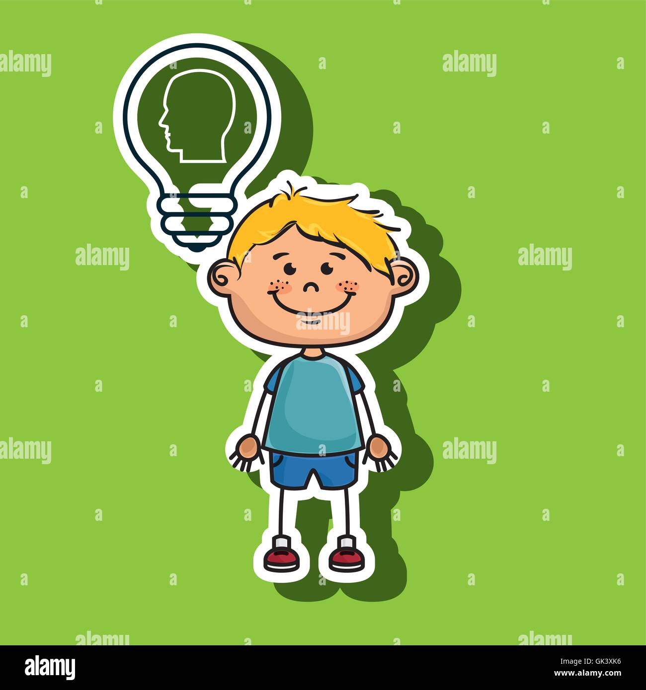 boy idea gears icon Stock Vector Image & Art - Alamy