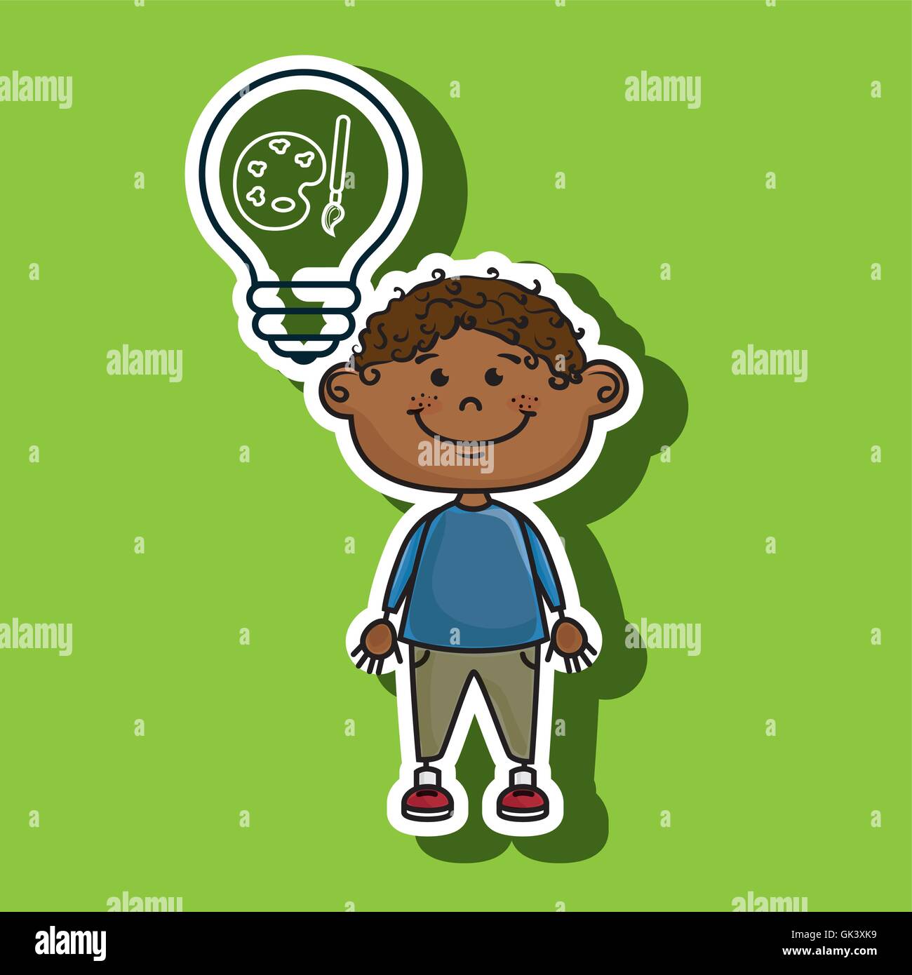 boy idea gears icon Stock Vector Image & Art - Alamy