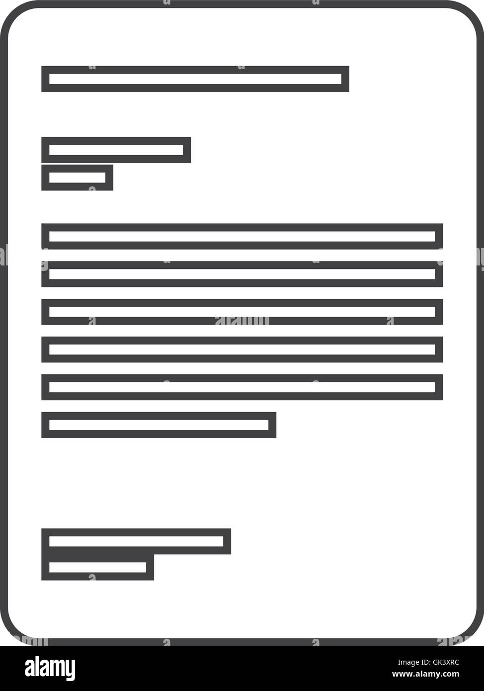 document paper file isolated icon Stock Vector Image & Art - Alamy