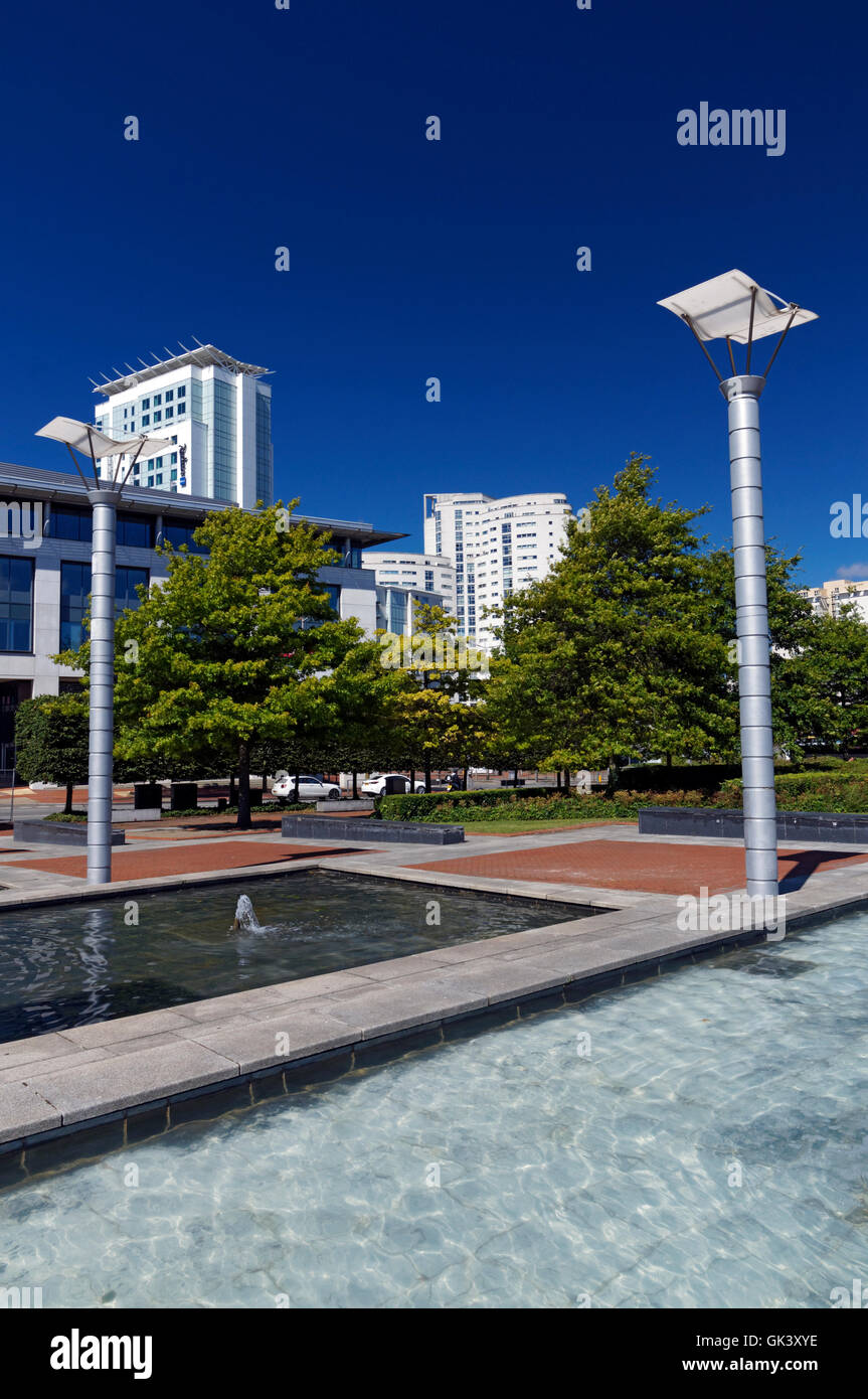 Fountains development new business architecture design modern new ...