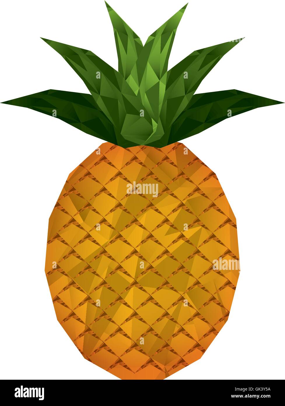 fresh fruit low poly isolated icon Stock Vector Image & Art - Alamy