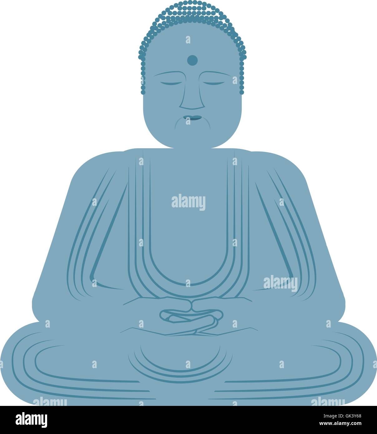 Buddha statue isolated icon Stock Vector Image & Art - Alamy