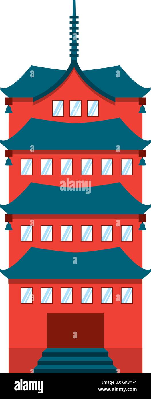 building temple japanese icon Stock Vector Image & Art - Alamy
