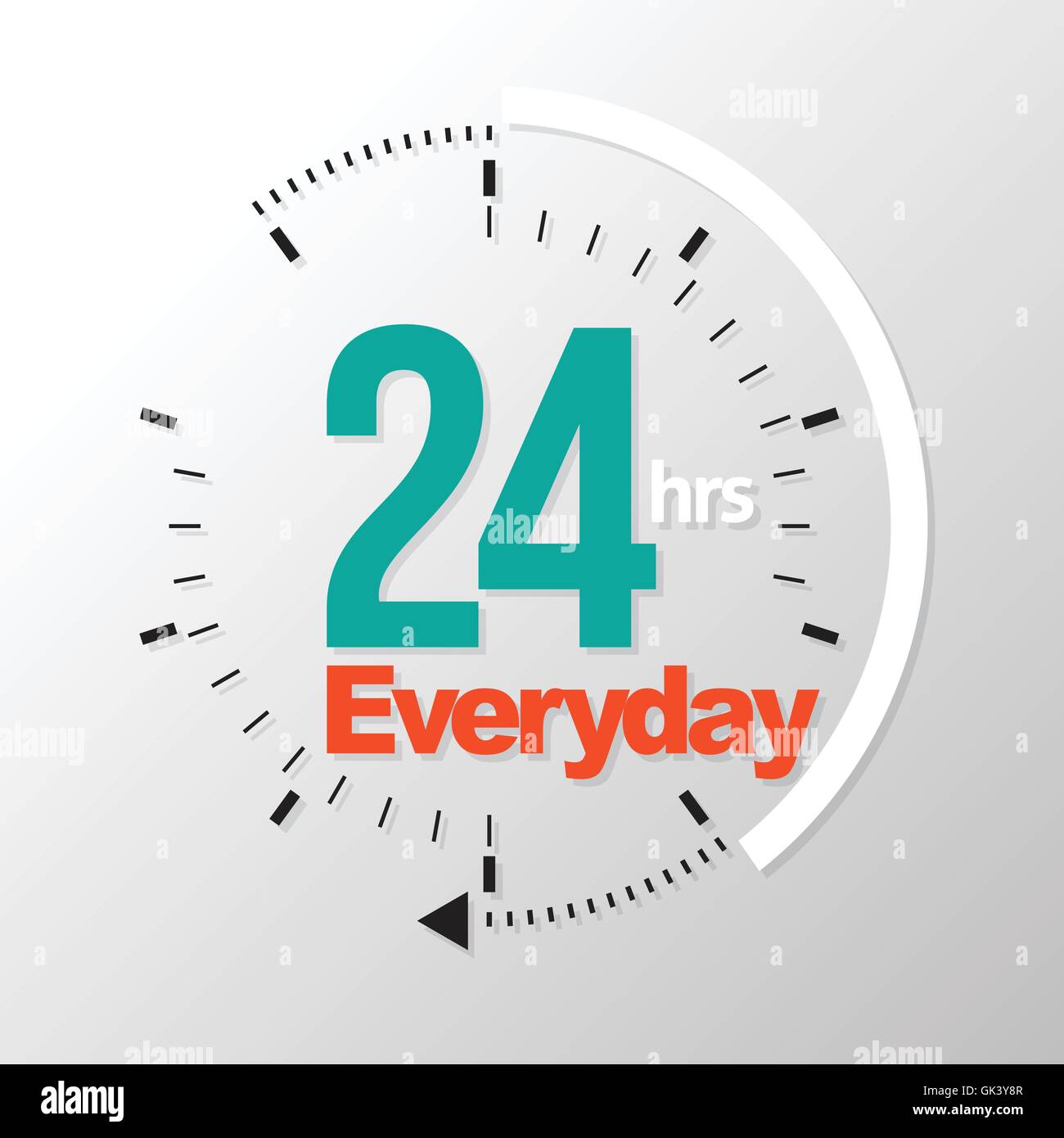 Emergency services 24 hours icon. Vector illustration Stock Vector ...