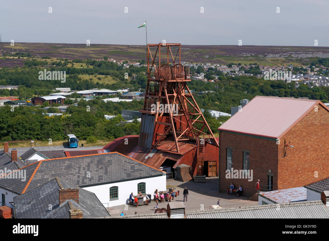 Pit Head Winding Gear, Big Pit Mining Museum, Blaenavon, Torfaen, South ...