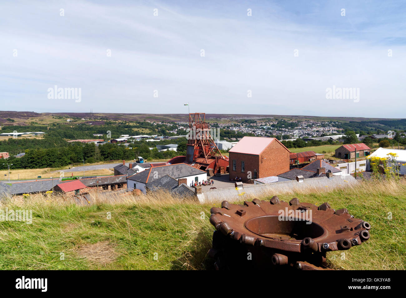 Pit Head Winding Gear, Big Pit Mining Museum, Blaenavon, Torfaen, South ...