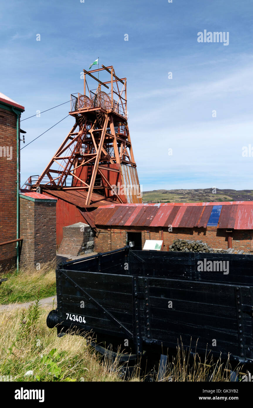 Pit Head Winding Gear, Big Pit Mining Museum, Blaenavon, Torfaen, South ...